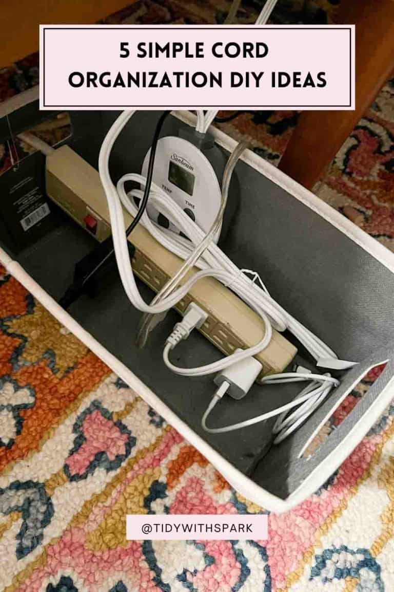 5 Simple Cord Organization DIY Ideas Tidy with SPARK