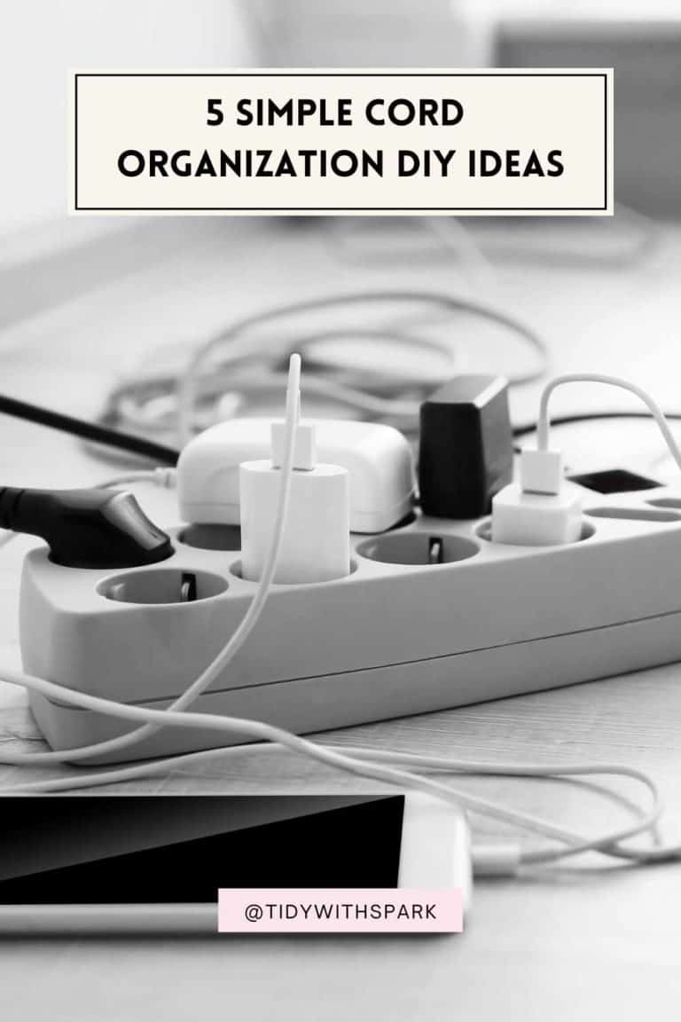 5 Simple Cord Organization DIY Ideas Tidy with SPARK