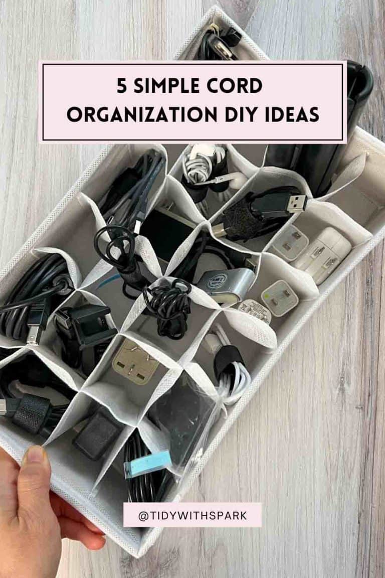 5 Simple Cord Organization DIY Ideas Tidy with SPARK